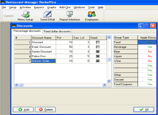 Restaurant Manager Back Office Setup RM Back Office
